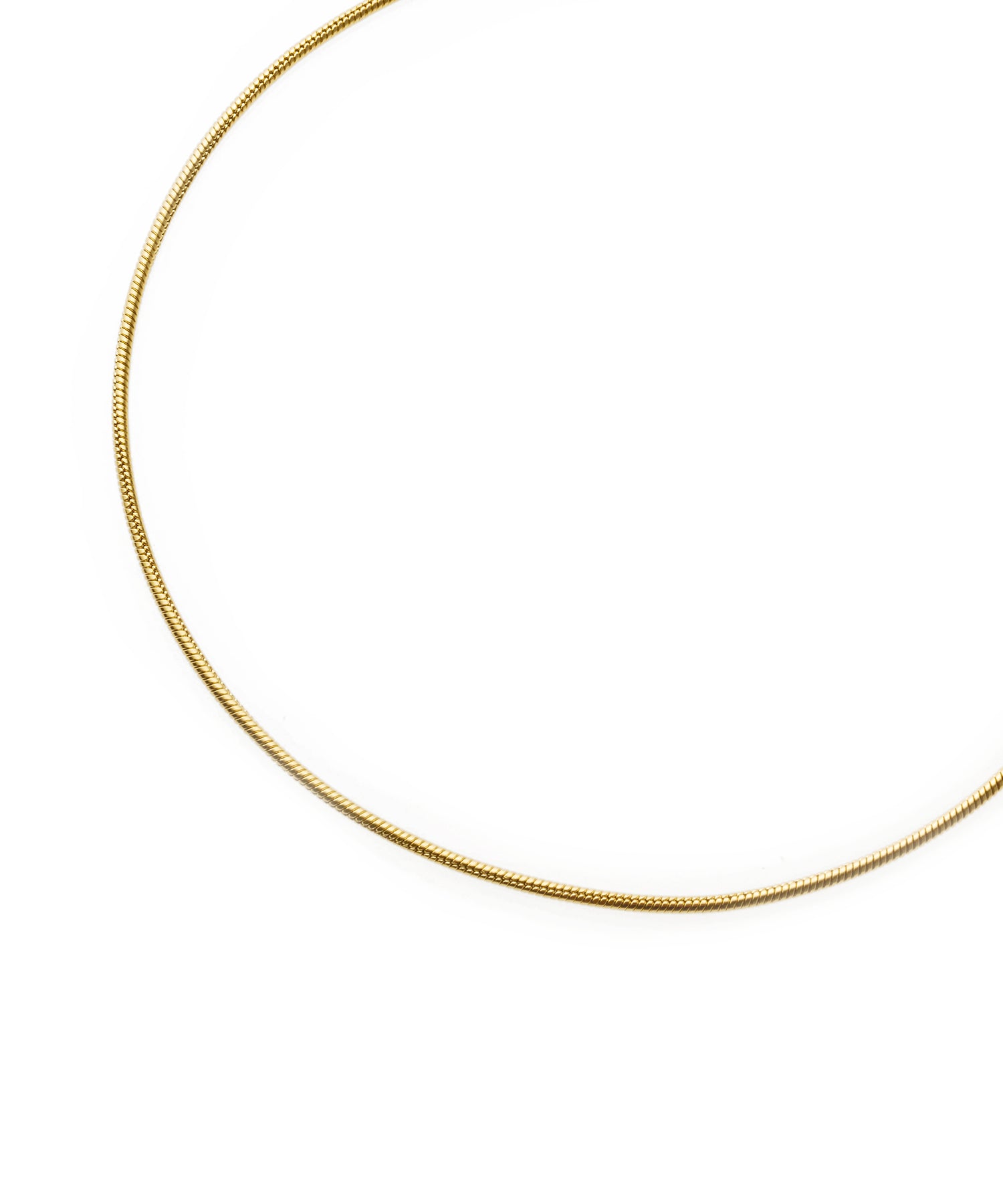 [ゴールド]1mmスネークチェーンネックレス/39cm – CENE