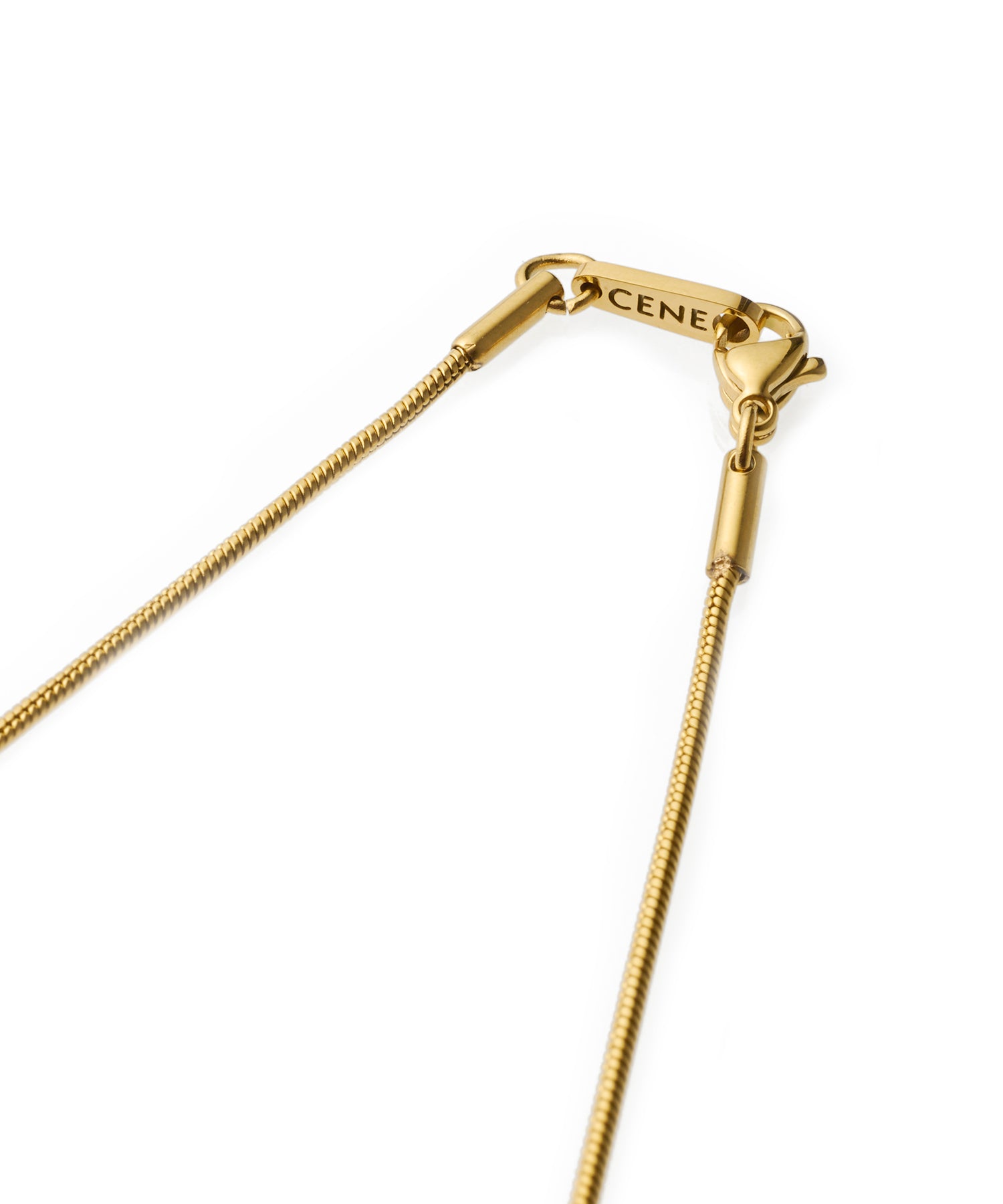 [ゴールド]1mmスネークチェーンネックレス/39cm – CENE